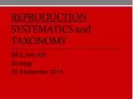 PPT - Systematics , Taxonomy, Classification PowerPoint Presentation ...