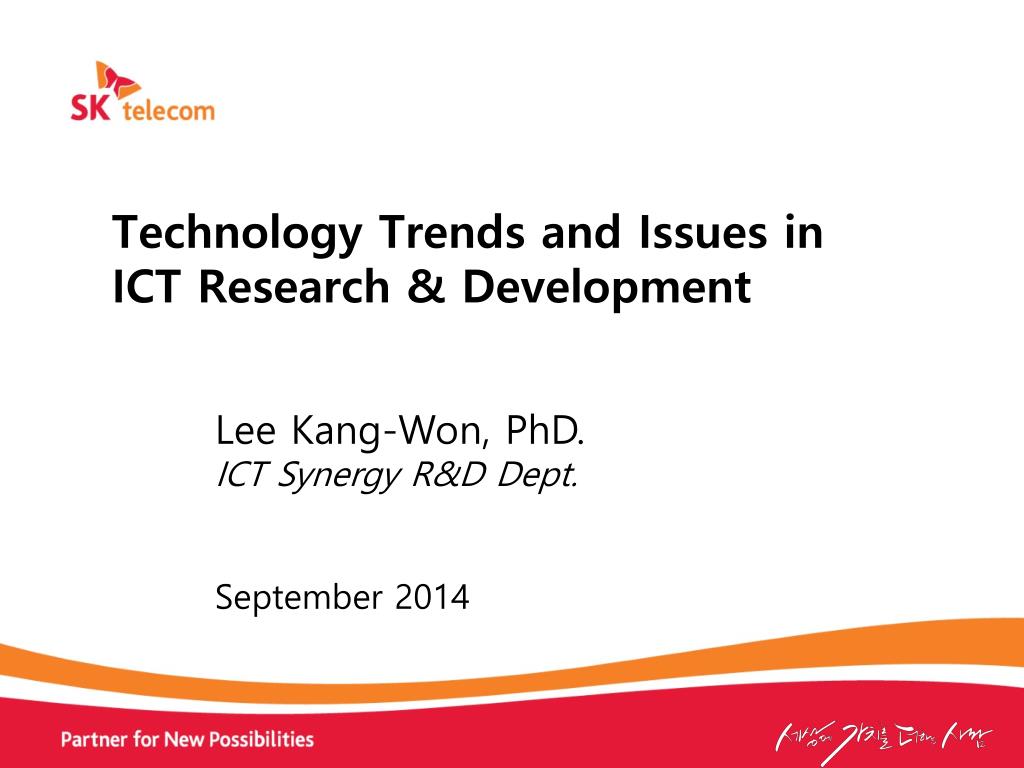 PPT - Technology Trends and Issues in ICT Research & Development ...