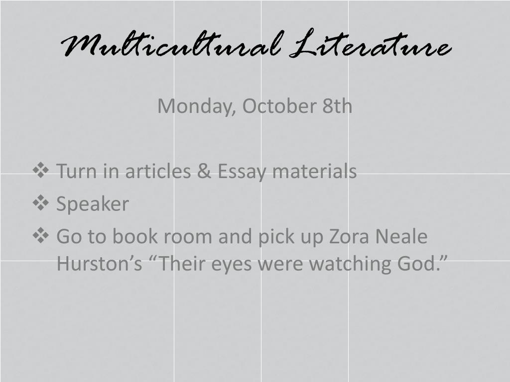 PPT - Multicultural Literature PowerPoint Presentation, free download ...