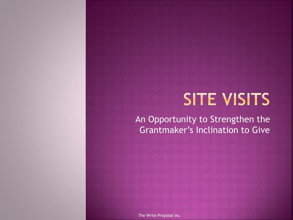 PPT - Site Visits PowerPoint Presentation, free download - ID:6493701
