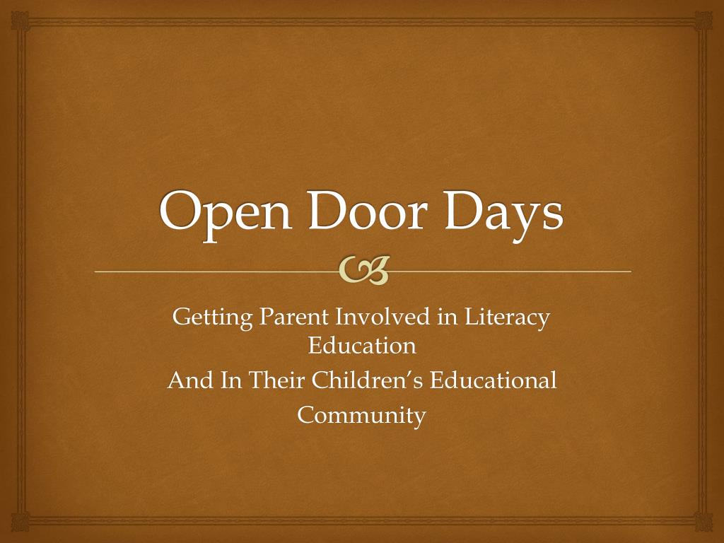 PPT - Open Door Days PowerPoint Presentation, free download - ID:6495605