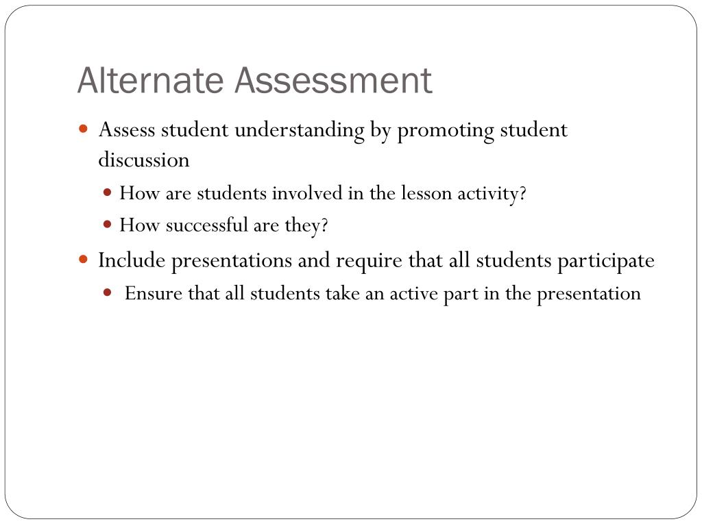PPT - Engaging Students Through Alternative Assessment Strategies ...
