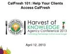 PPT - INTRODUCTION TO THE CALFRESH PROGRAM PowerPoint Presentation ...