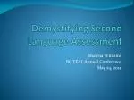 PPT - Language Assessment PowerPoint Presentation, free download - ID ...
