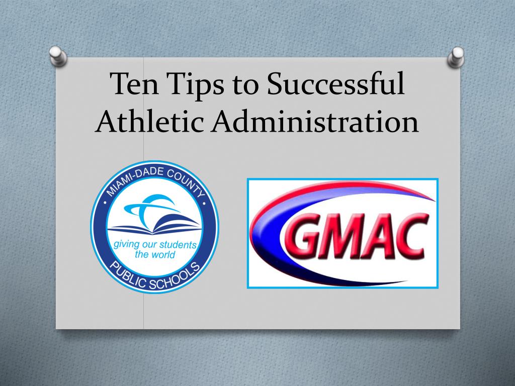 PPT - Top Ten Tips for Effective Athletic Administration PowerPoint ...