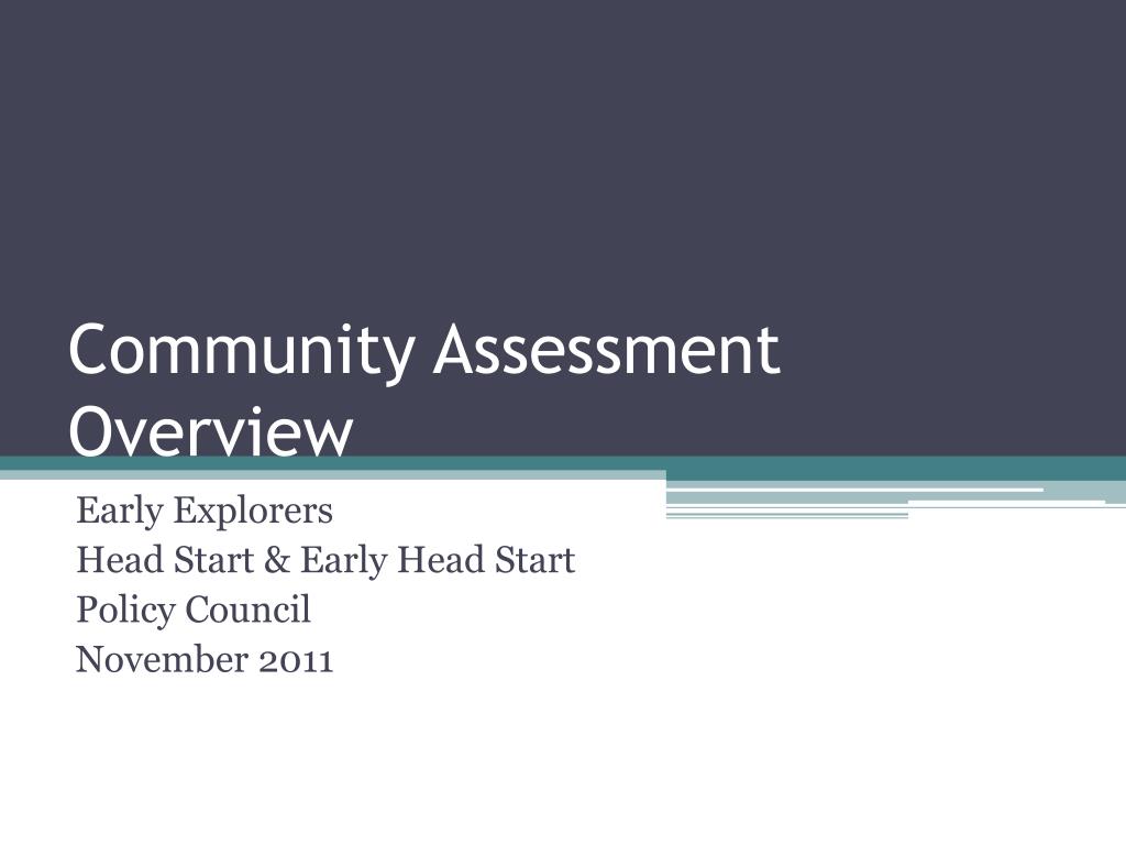 PPT - Community Assessment Overview PowerPoint Presentation, free ...