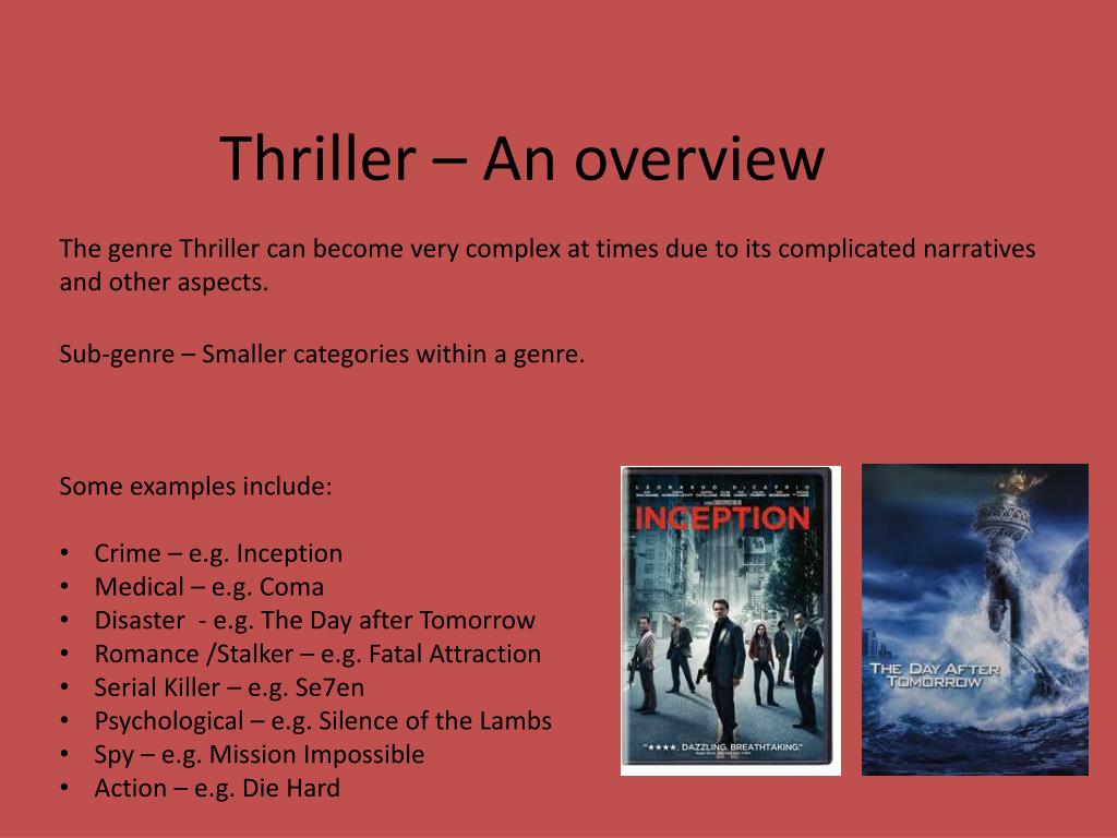 PPT - Thriller – An overview PowerPoint Presentation, free download ...