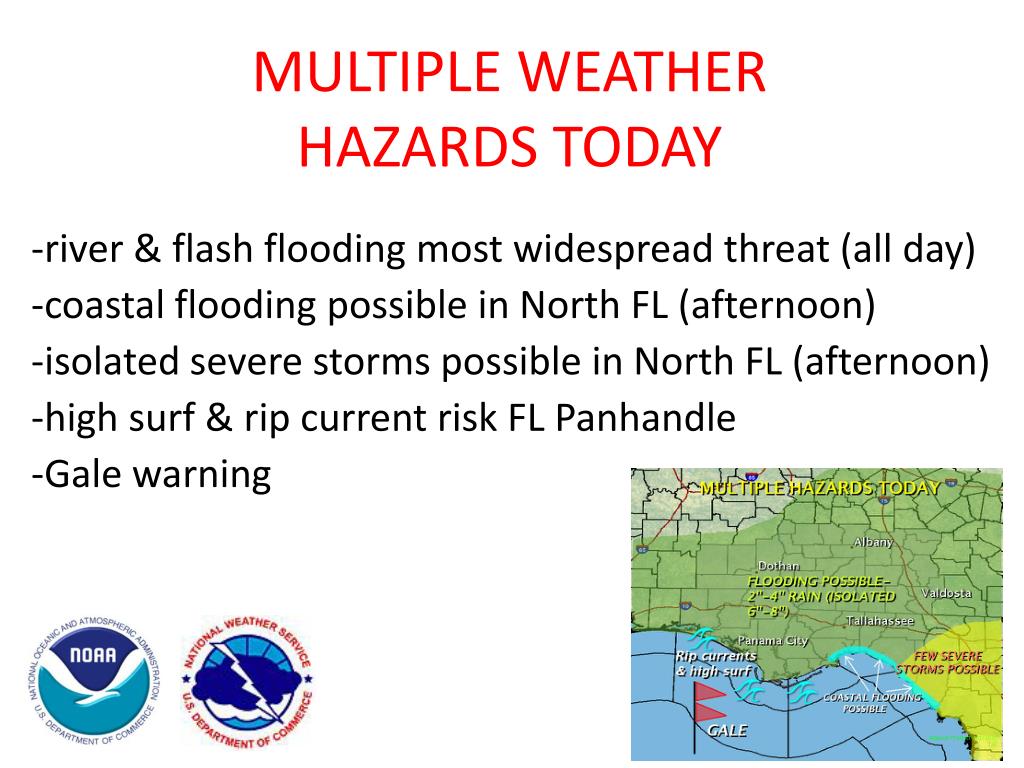PPT - Multiple Weather Hazards Today: Flooding, Severe Storms, and Gale ...