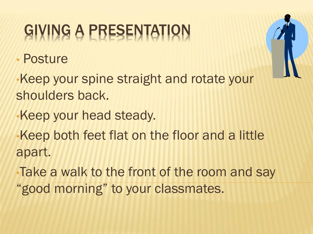 PPT - GIVING A PRESENTATION PowerPoint Presentation, free download - ID ...