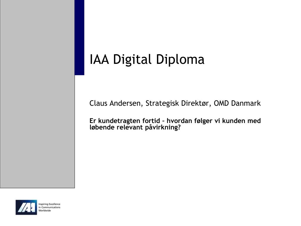 PPT - IAA Digital Diploma PowerPoint Presentation, free download - ID ...