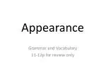 PPT - PHYSICAL APPEARANCE PowerPoint Presentation, free download - ID ...
