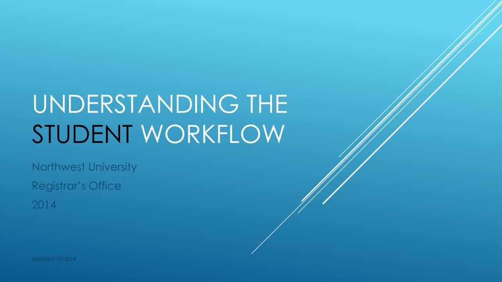 PPT - Understanding the Student Workflow PowerPoint Presentation, free ...