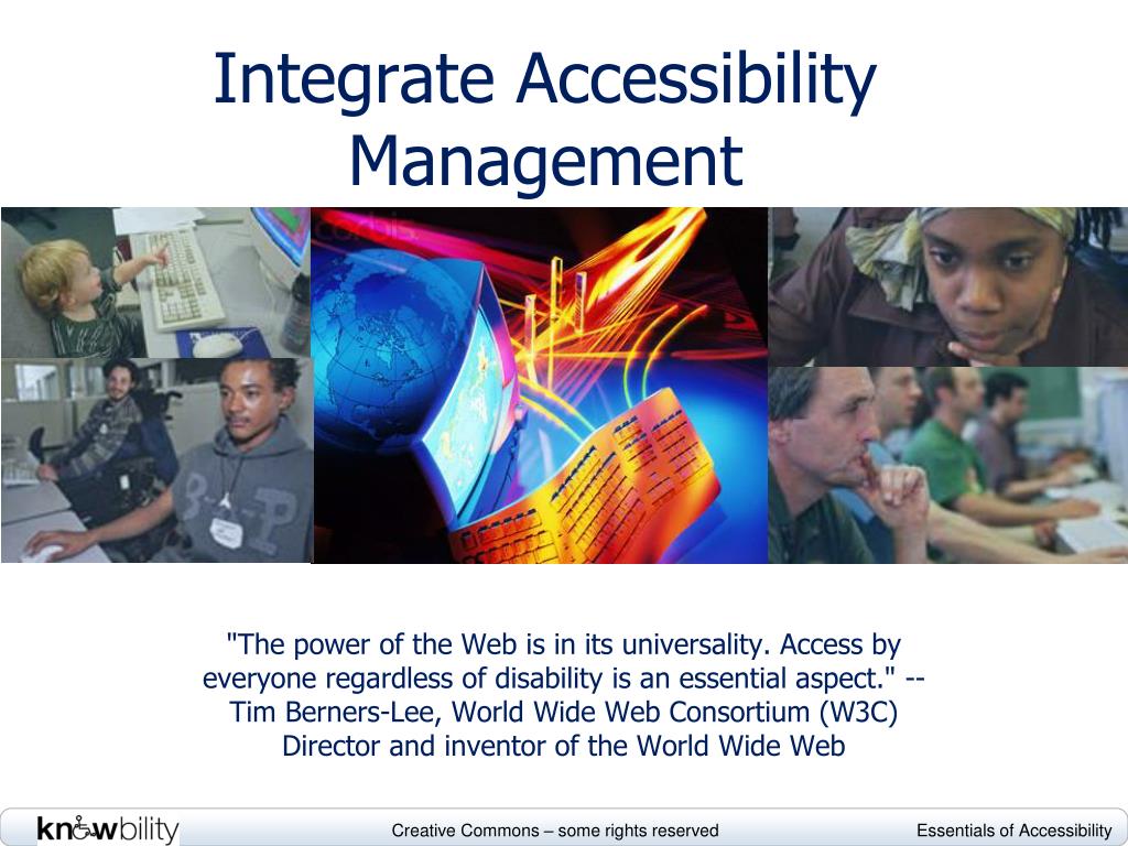 PPT - Integrate Accessibility Management PowerPoint Presentation, free ...