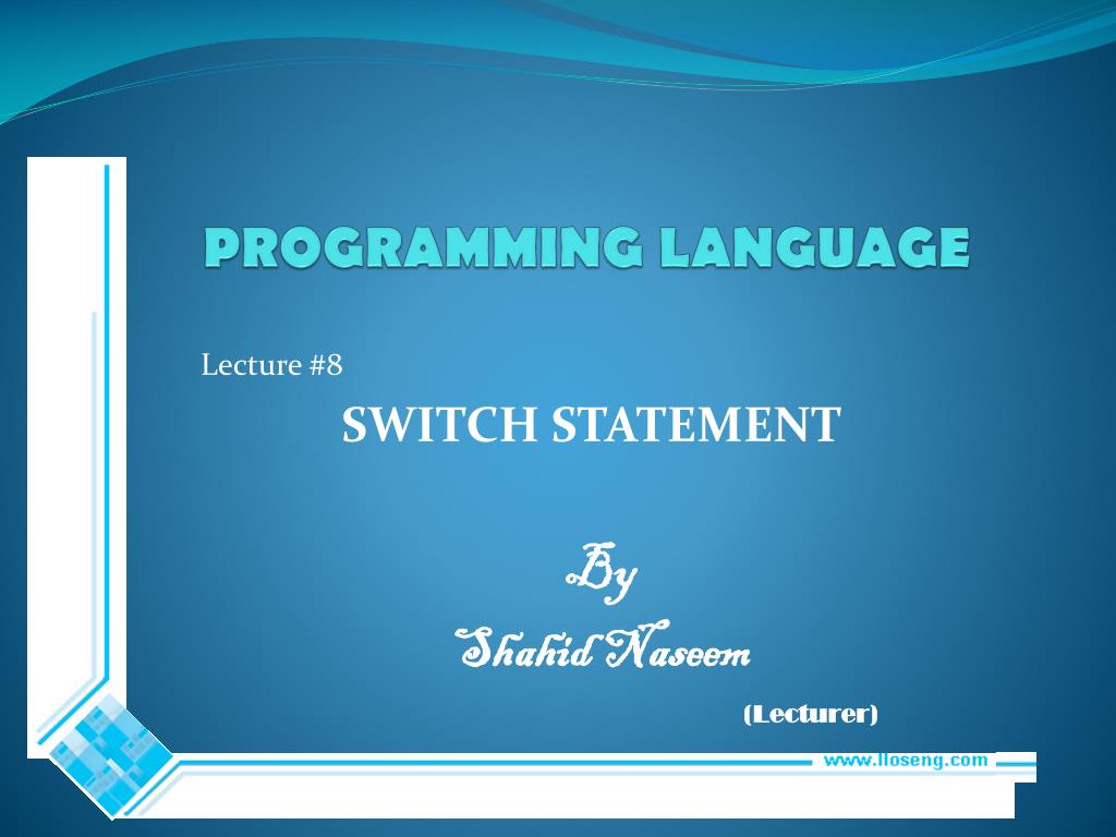 PPT - PROGRAMMING LANGUAGE PowerPoint Presentation, free download - ID ...