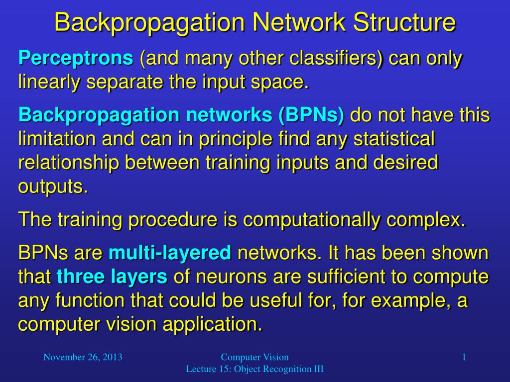 PPT - Backpropagation Network Structure PowerPoint Presentation, free ...