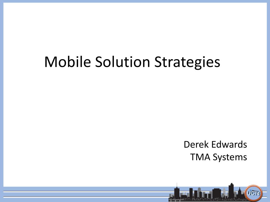 PPT - Mobile Solution Strategies PowerPoint Presentation, free download ...