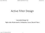 PPT - Filter Design PowerPoint Presentation, free download - ID:9721456