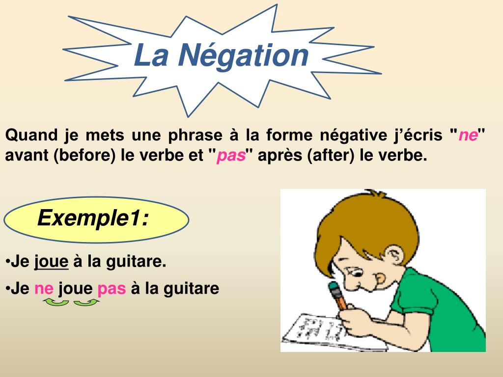 PPT - La Négation PowerPoint Presentation, free download - ID:6511809