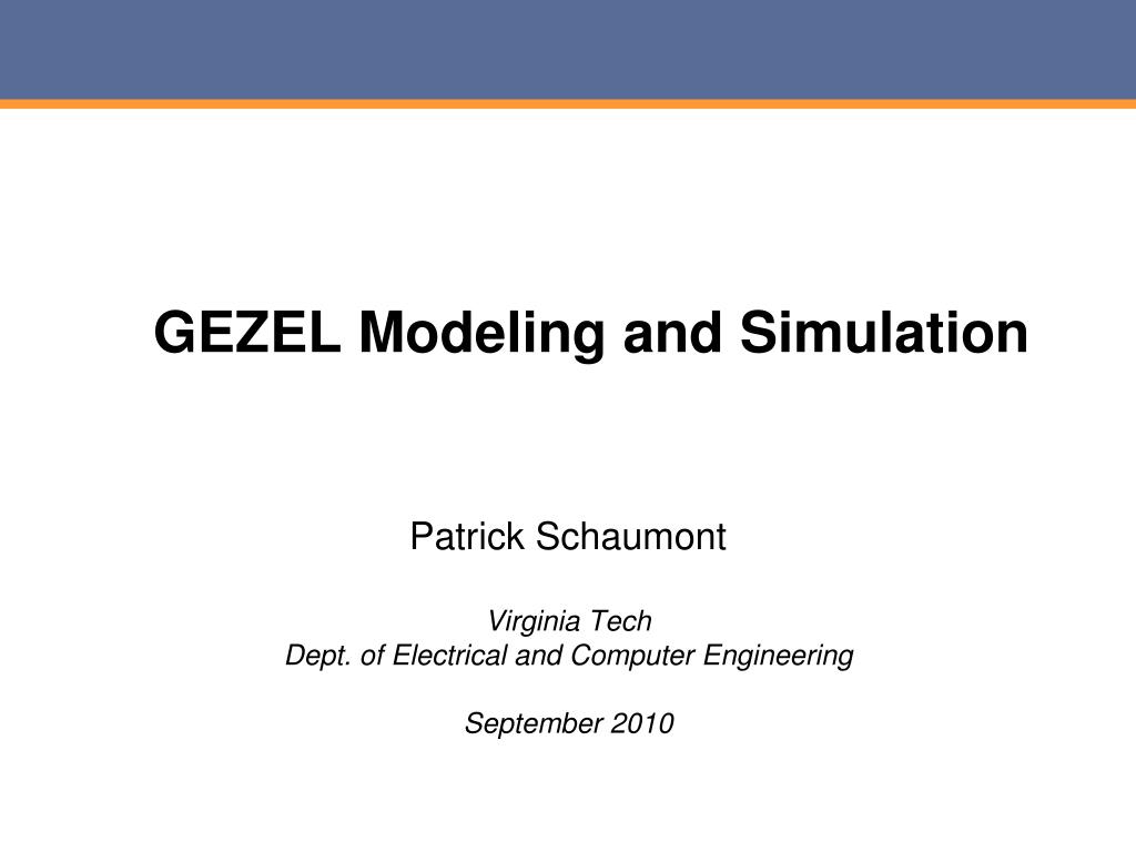 PPT - GEZEL Modeling and Simulation PowerPoint Presentation, free ...