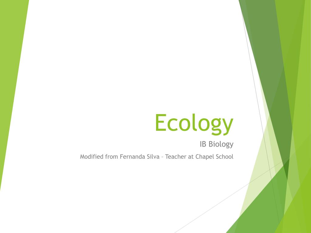 PPT - Understanding Ecology: Interactions in the Natural Environment ...