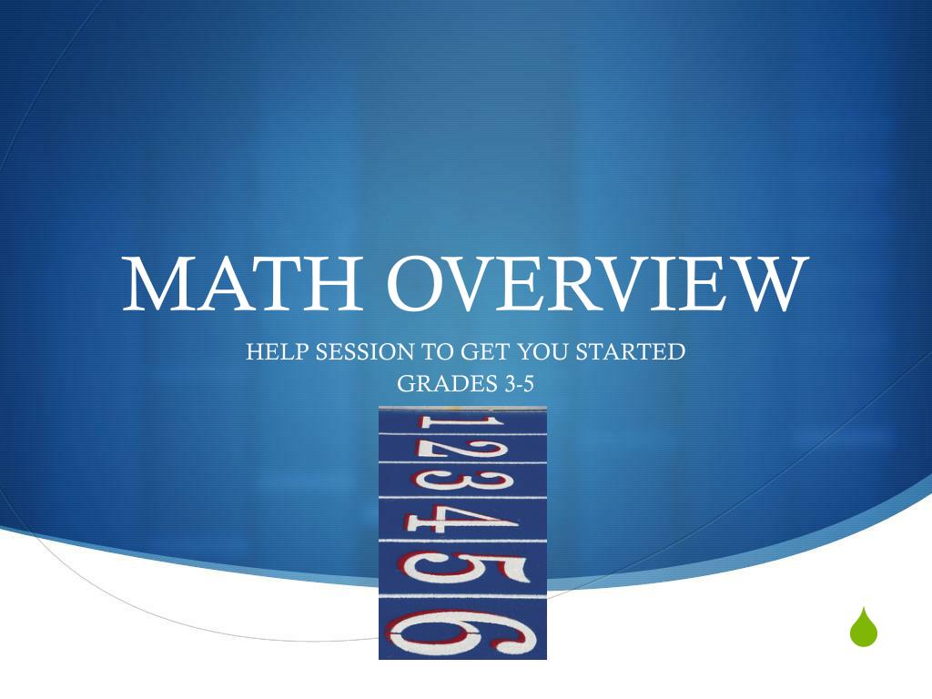 PPT - MATH OVERVIEW PowerPoint Presentation, free download - ID:6515760