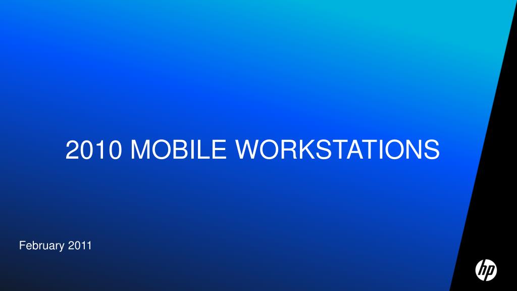 PPT - 2010 Mobile workstations PowerPoint Presentation, free download ...