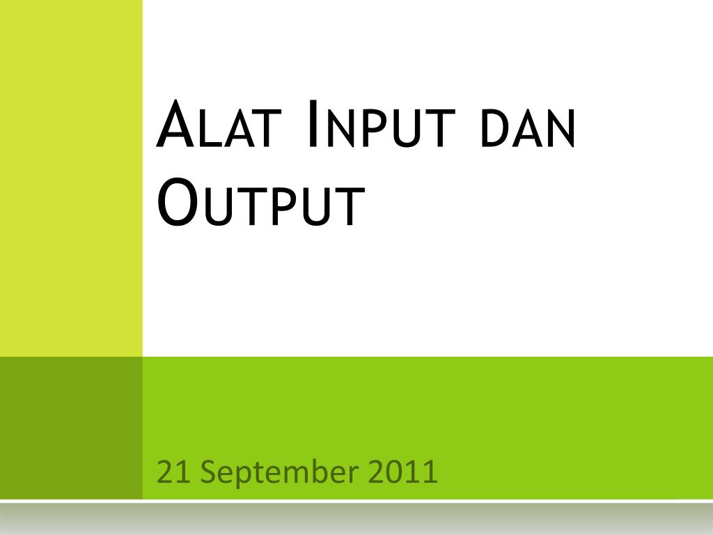 PPT - Alat Input dan Output PowerPoint Presentation, free download - ID ...