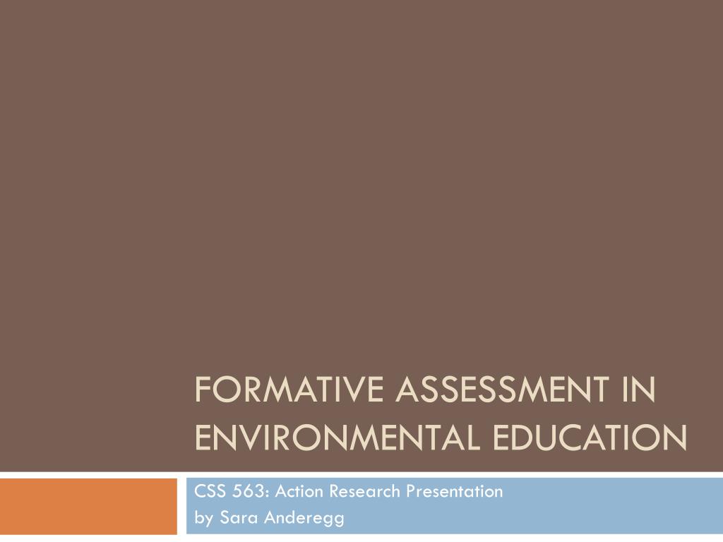 PPT - Formative assessment in environmental education PowerPoint ...