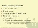 PPT - Chapter 6: Errors, Error Detection, and Error Control PowerPoint Presentation - ID:142140