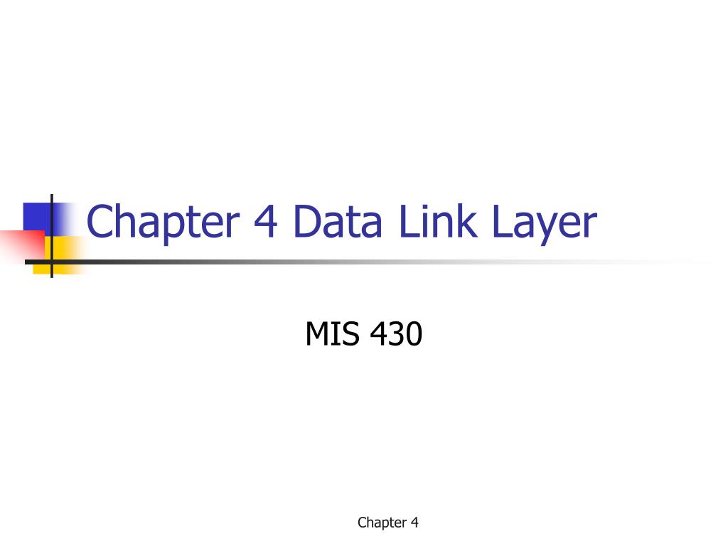 Ppt Chapter 4 Data Link Layer Powerpoint Presentation Free Download