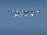 PPT - Inventory Control PowerPoint Presentation, free download - ID:9735408
