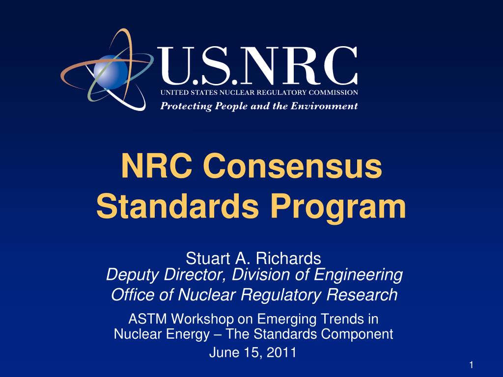 PPT - NRC Consensus Standards Program PowerPoint Presentation, free ...