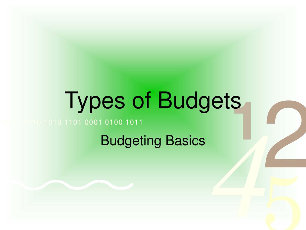 PPT - Types of Budgets PowerPoint Presentation, free download - ID:6521642