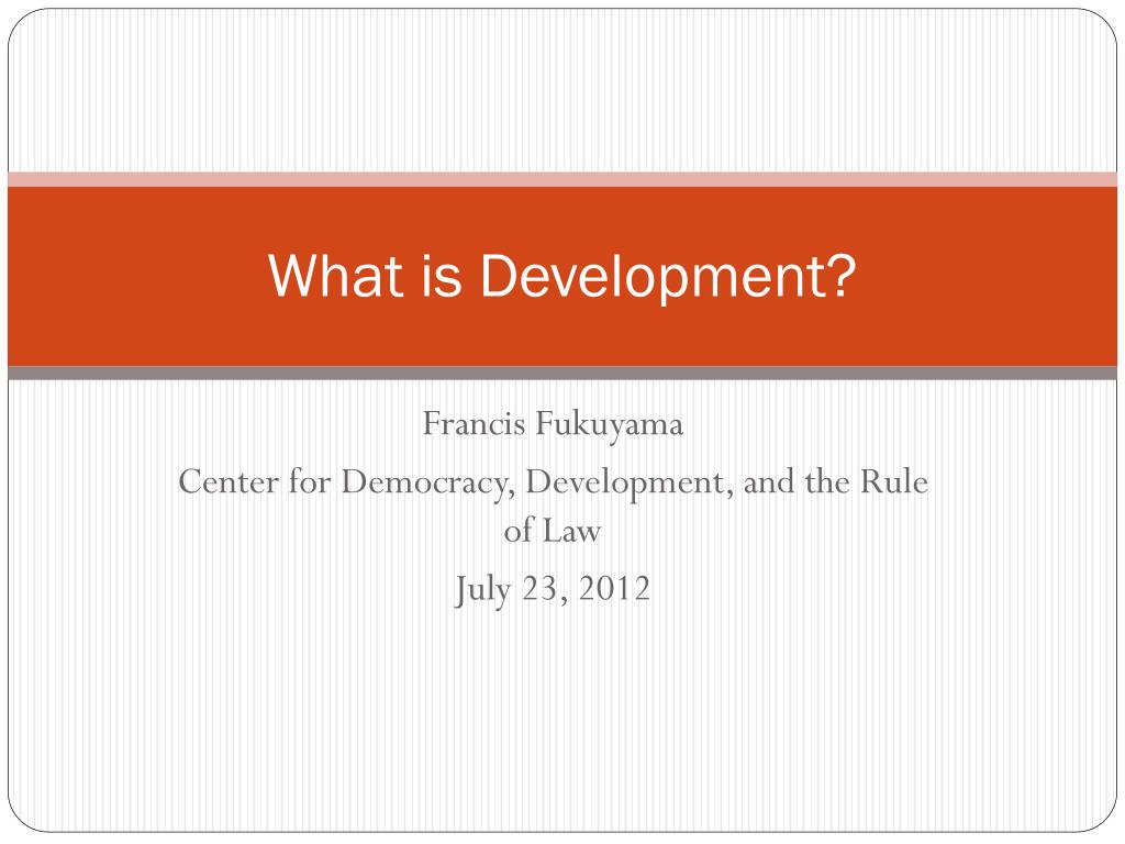 PPT - What is Development? PowerPoint Presentation, free download - ID ...