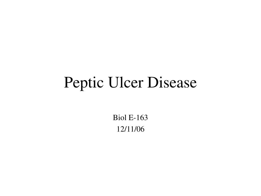 PPT - Peptic Ulcer Disease PowerPoint Presentation, free download - ID ...