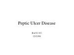 PPT - Peptic Ulcer Disease PowerPoint Presentation, free download - ID ...
