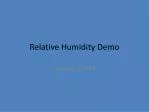 PPT - Relative humidity and Dewpoint PowerPoint Presentation, free ...