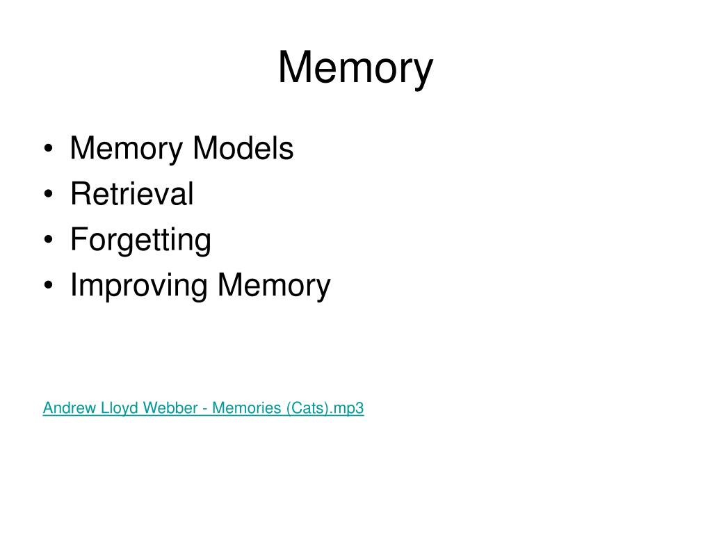 PPT - Memory PowerPoint Presentation, free download - ID:6524620