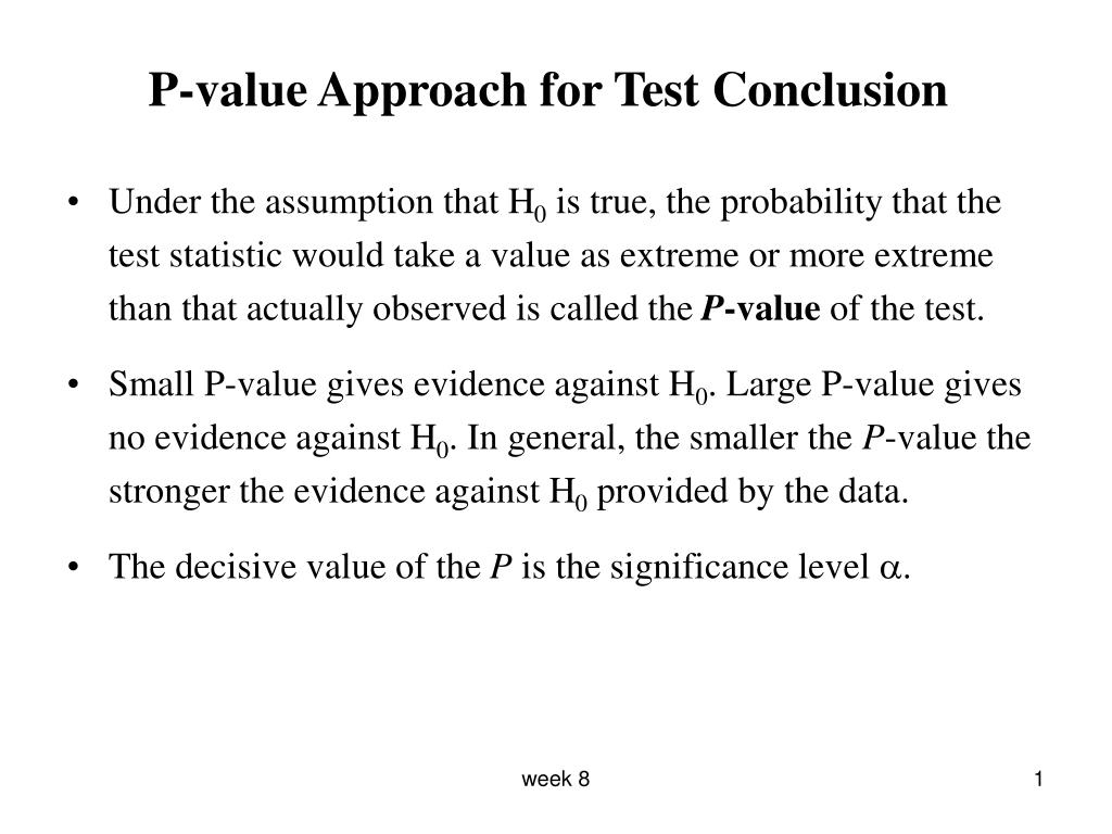 PPT - Statistical Inference: P-Value Significance and Decision Errors ...