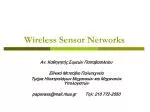 PPT - Wireless Sensor Networks PowerPoint Presentation, free download ...