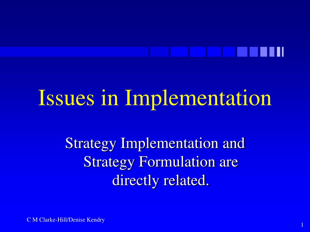 PPT - Issues in Implementation PowerPoint Presentation, free download ...