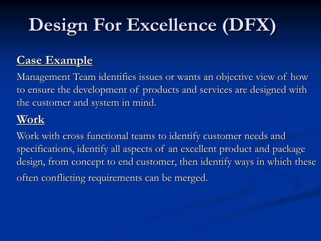 PPT - Design For Excellence (DFX) PowerPoint Presentation, free download - ID:6526997