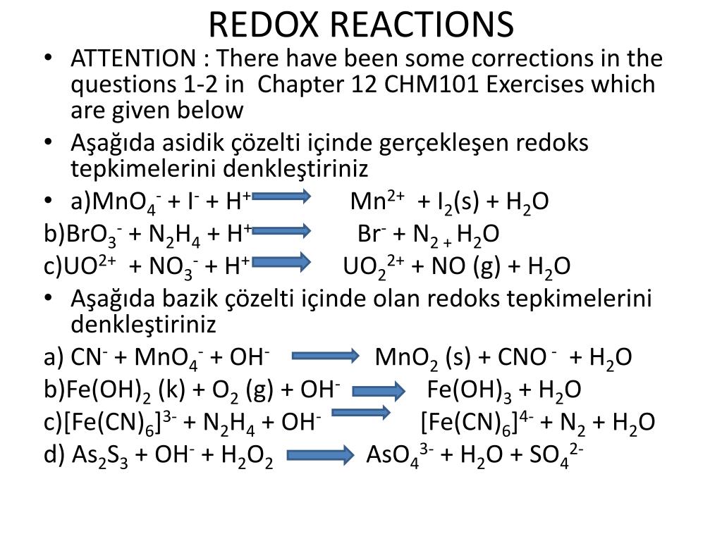 PPT - REDOX REACTIONS PowerPoint Presentation, free download - ID:6527546