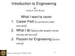 PPT - Introduction to engineering PowerPoint Presentation, free ...