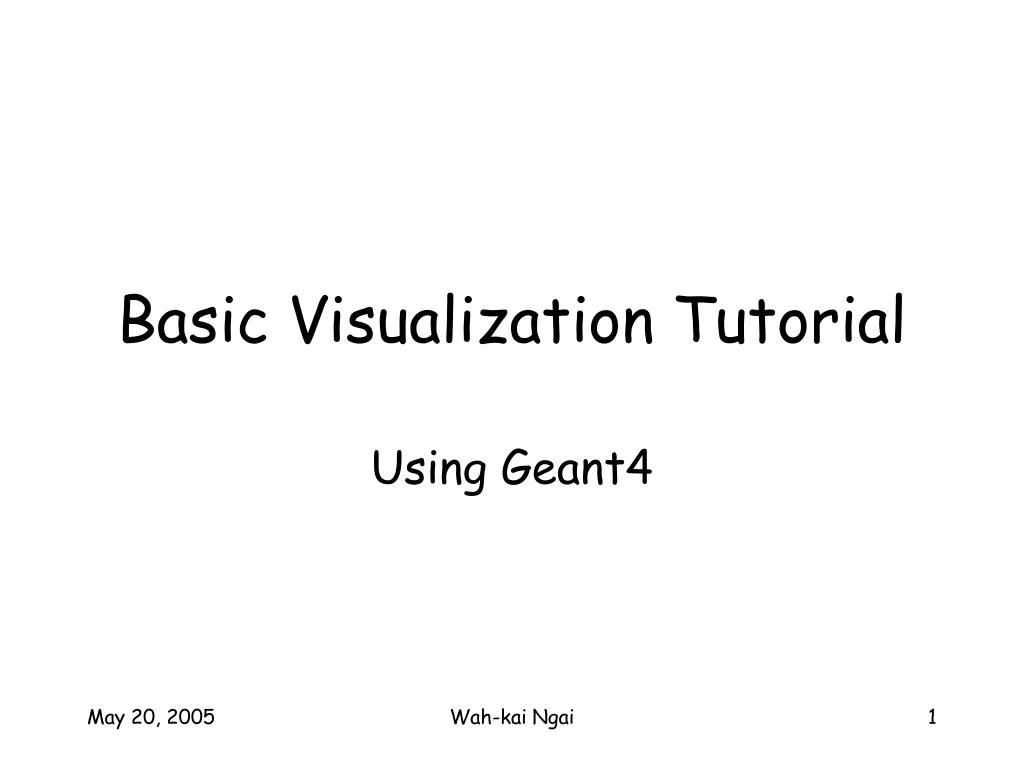 PPT - Basic Visualization Tutorial PowerPoint Presentation, free ...