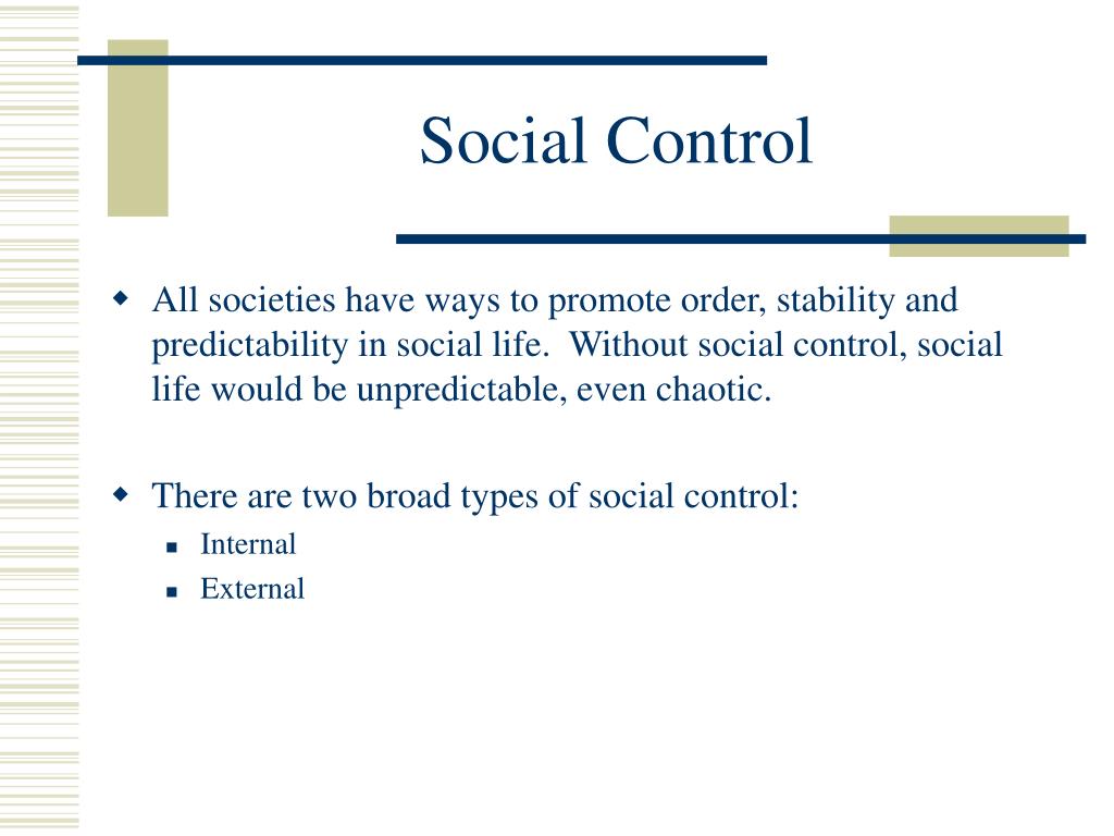 PPT - Social Control PowerPoint Presentation, free download - ID:6529199
