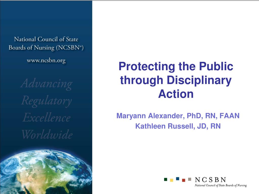 PPT - Protecting the Public through Disciplinary Action PowerPoint ...