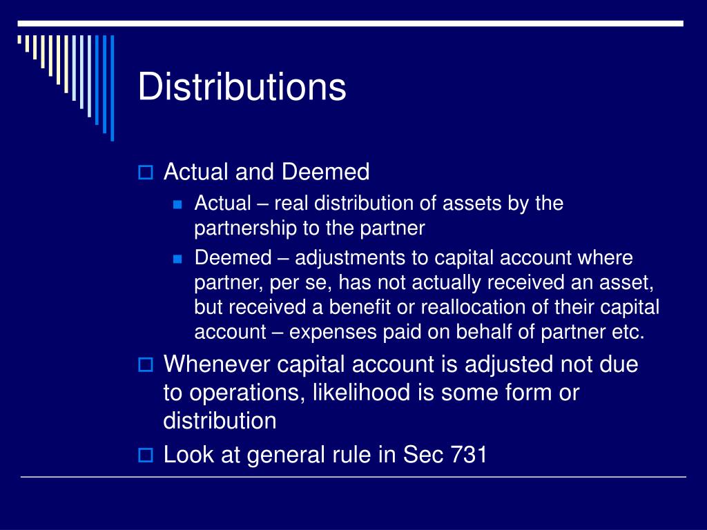PPT - Distribution Rules in Partnerships PowerPoint Presentation, free ...