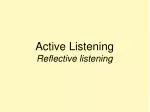 PPT - Reflective Listening PowerPoint Presentation, free download - ID ...