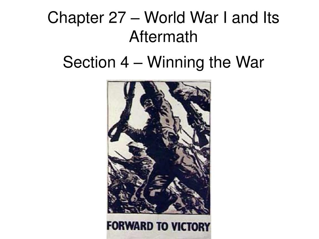 PPT - Chapter 27 – World War I and Its Aftermath PowerPoint ...
